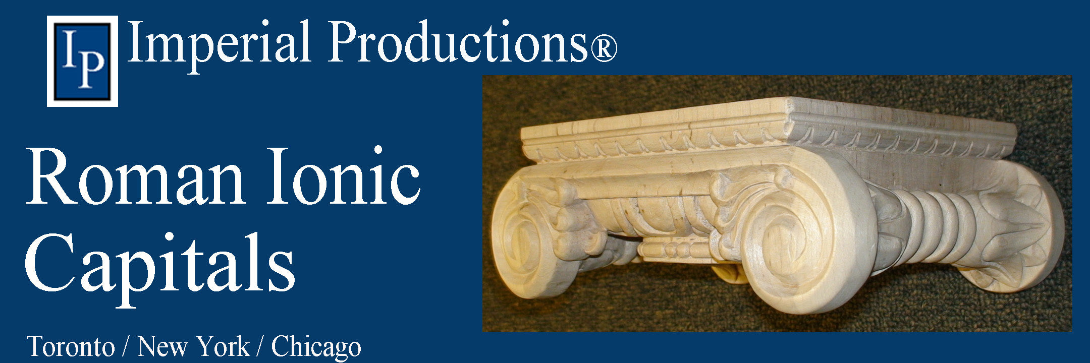 Column Capitals Roman Ionic